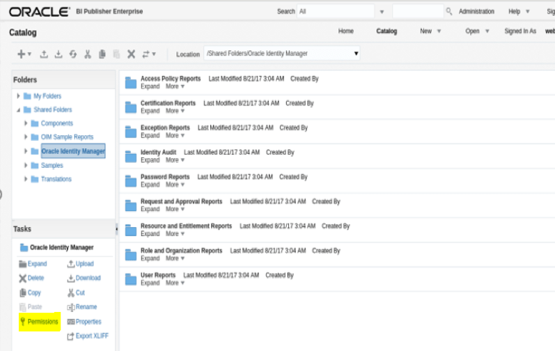 OIG 12cPS3 and Oracle BI Publisher 12c Integration | IDMWORKS